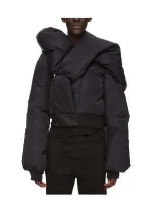 RICK OWENS Rick Owens Drkshdw Black Padded Cropped Jacket