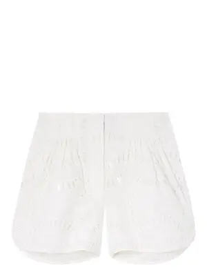 Charo Ruiz Ibiza Palok Broderie Anglaise Cotton-blend Shorts - No