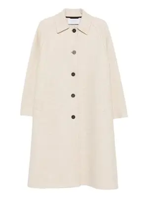HARRIS WHARF LONDON Harris Wharf London Button-Fastening Raglan-Sleeve Coat