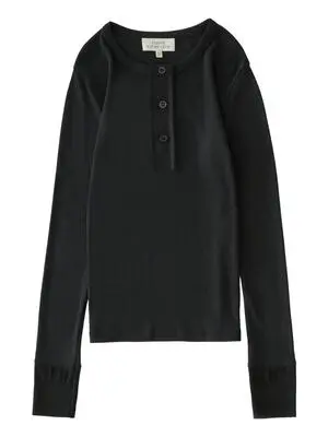 Studio Nicholson Roane Buttoned Top - Black