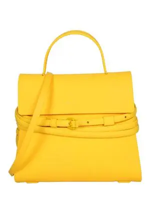 Moschino Printed Belted Foldover Top Tote Bag - Yellow