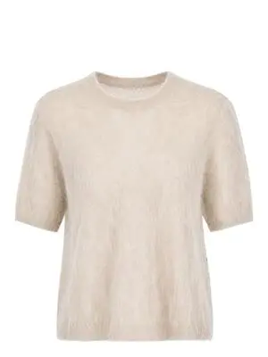 Seventy Short-sleeved Sweater - Light Brown