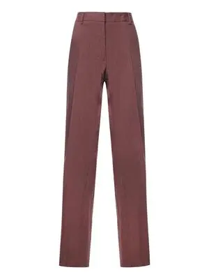 OTTOD'AME Tailored Straight-leg Pants - Red