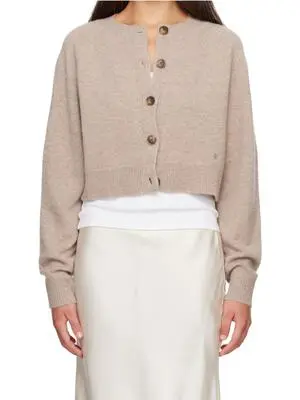 Loulou De Saison Heike Knitted Cardigan - Camel