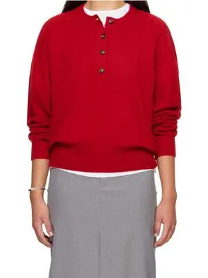 LOULOU DE SAISON LouLou De Saison Four-Button Front Sweater