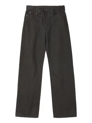 Kapital Blkxblk Denim 5p Monkey Th Wide-leg Jeans - Black