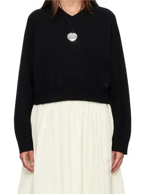 Loulou De Saison Cashmere V-neck Sweater - Black