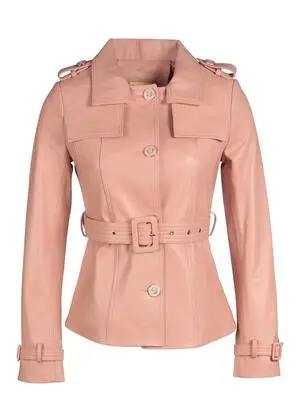 SANTINNI SANTINNI Bardot Leather Jacket