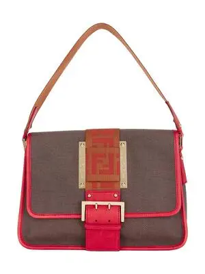 Fendi Borsa Tape Shoulder Bag - Red