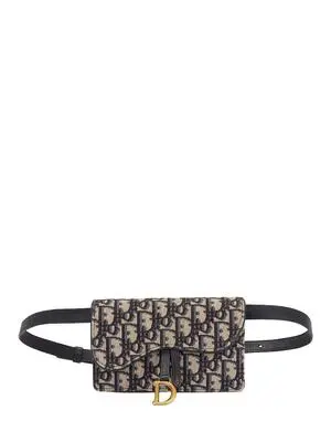 Dior Oblique Saddle Belt Bag - Blue
