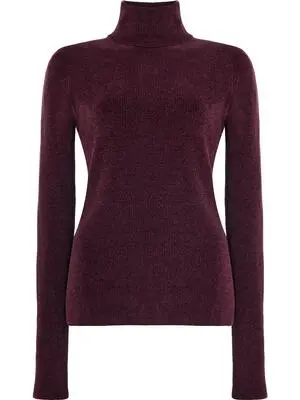Gabriela Hearst Torcello High-neck Silk Top - Purple