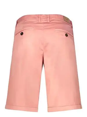 MOORER Pleated Turn-up Shorts - Pink