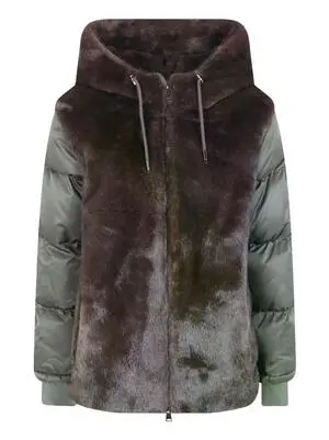 BETTA CORRADI Faux Fur Padded Jacket - Brown