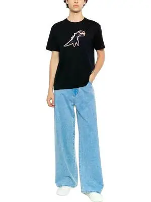 AGNES B. Dinosaur Patch T-shirt - Black