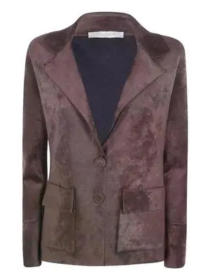 D.exterior Suede-effect Button-up Jacket - Brown