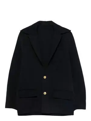 SACAI Sacai Hooded Gold-Tone Button Blazer