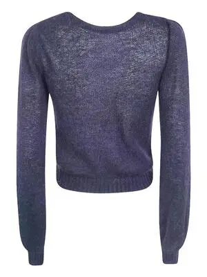 TWINSET Knit Sweater With Twist Detail - Black