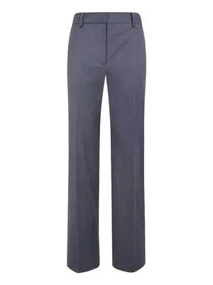 Antonelli Firenze Straight-leg Wool Trousers - Grey