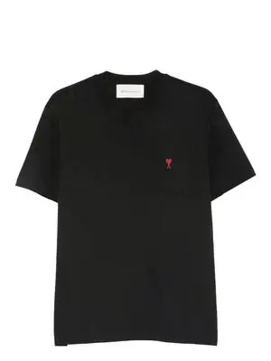 AMI Paris De Coeur Crewneck T-shirt - Black