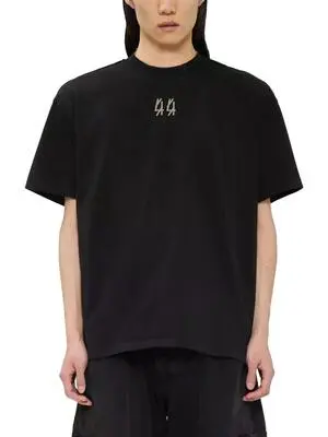 44 LABEL GROUP Logo-print Short-sleeve T-shirt - Black