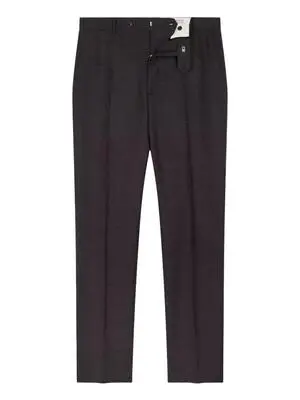 FURSAC Checked Tailored Trousers - Grey
