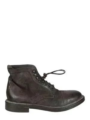 MOMA Moma Distressed Effect Lace-Up Boots