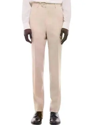 FURSAC Virgin Wool Tailored Trousers - Neutrals