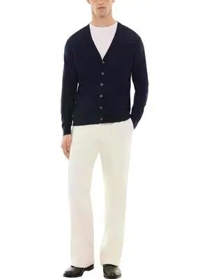 FURSAC V-neck Buttoned Cardigan - Blue