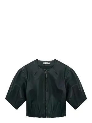 Simkhai Austyn Leather Jacket - Black
