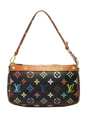 LOUIS VUITTON Monogram Multicolore Pochette Accessoires Shoulder Bag - Black