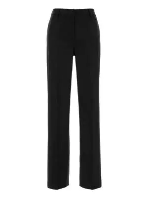 PT TORINO Tailored Trousers With Pressed Crease - Black