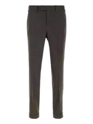 PT TORINO Turn-up Cuff Trousers - Brown