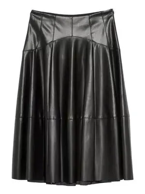 Liu Jo Panelled Pleated Skirt - Black