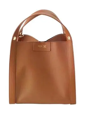 Celine Supple Calfskin Cube Satchel - Brown
