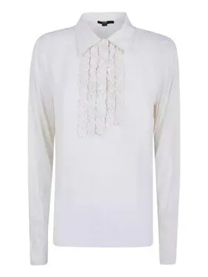 Seventy Ruffled Bib Shirt - Neutrals