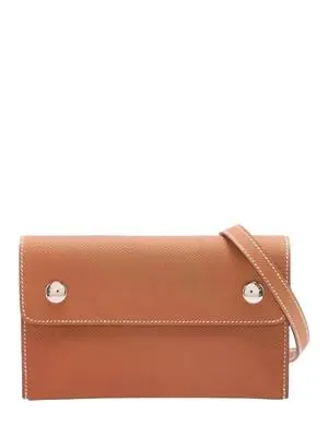 Hermès Epsom Leather Wallet On Strap Crossbody Bag - Brown