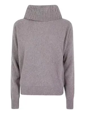 D.exterior Cashmere Cable-knit Roll Neck Sweater - Brown