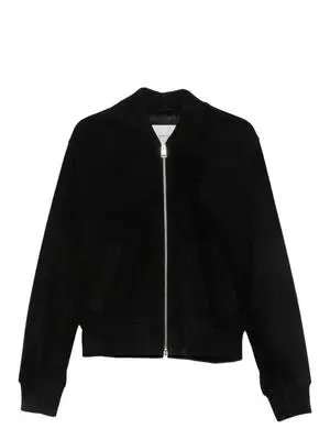 AMI Paris Zip-up Bomber Jacket - Black