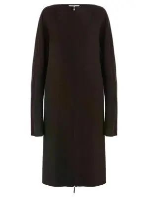 Carven Embellished Long Sleeve Dress - Brown