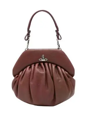 VIVIENNE WESTWOOD Brooke Leather Clutch Bag - Brown