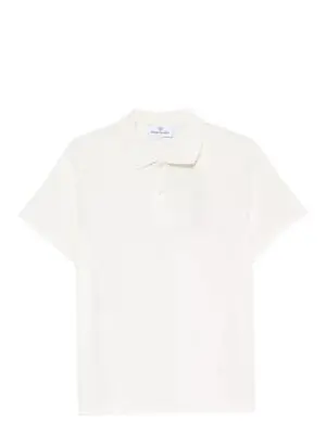 SERGIO TACCHINI Logo-embroidered Polo Shirt - Neutrals