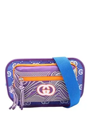 Gucci 2000-2015 Gg Nylon And Rubber Belt Bag - Blue