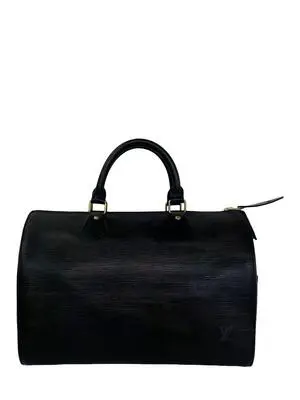 LOUIS VUITTON Epi Speedy 30 Boston Bag - Black