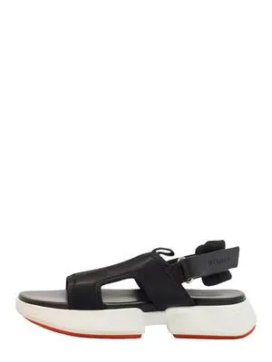 Hermès Gate Slingback Sandals With Chunky Rubber Sole - Black