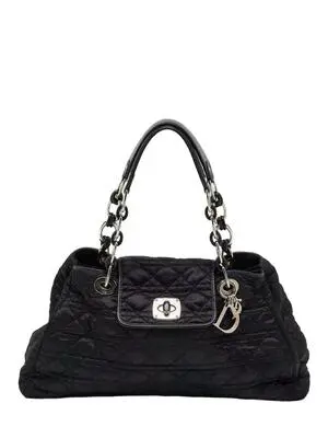 DIOR Christian Dior 2009 Cannage Charm Lock Shoulder Bag