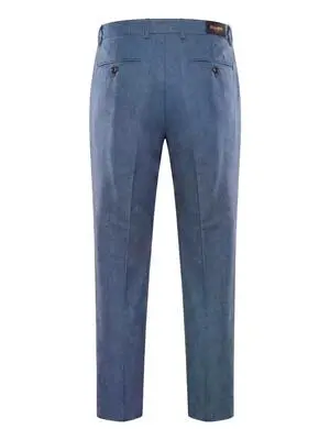 MOORER Moorer Anton Drawstring Waist Trousers Blue