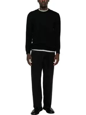 SCAGLIONE Bouclé Distressed Sweater - Black