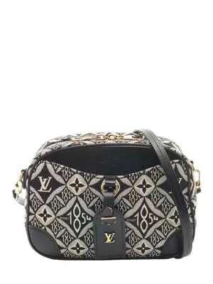 LOUIS VUITTON Louis Vuitton Monogram Jacquard Since 1854 Deauville Crossbody Bag Black