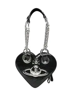 VIVIENNE WESTWOOD Juliet Heart Shoulder Bag - Black