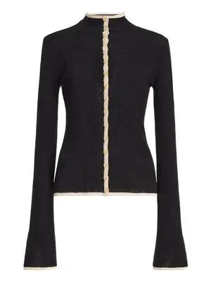 THIRD FORM Third Form Bound Knit Cardigan Black